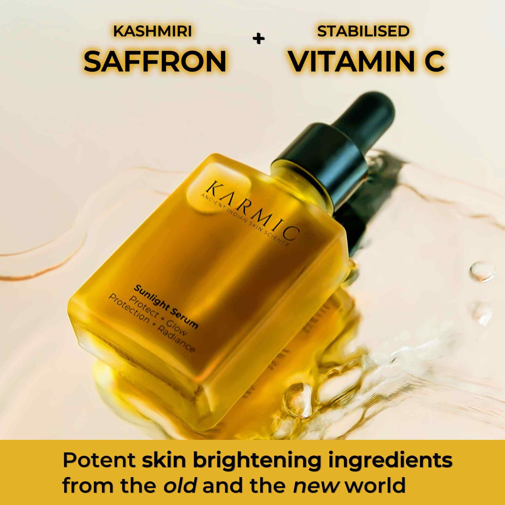 Skin Brightening Saffron Face Serum | Treat Dull Skin and Hyperpigmentation